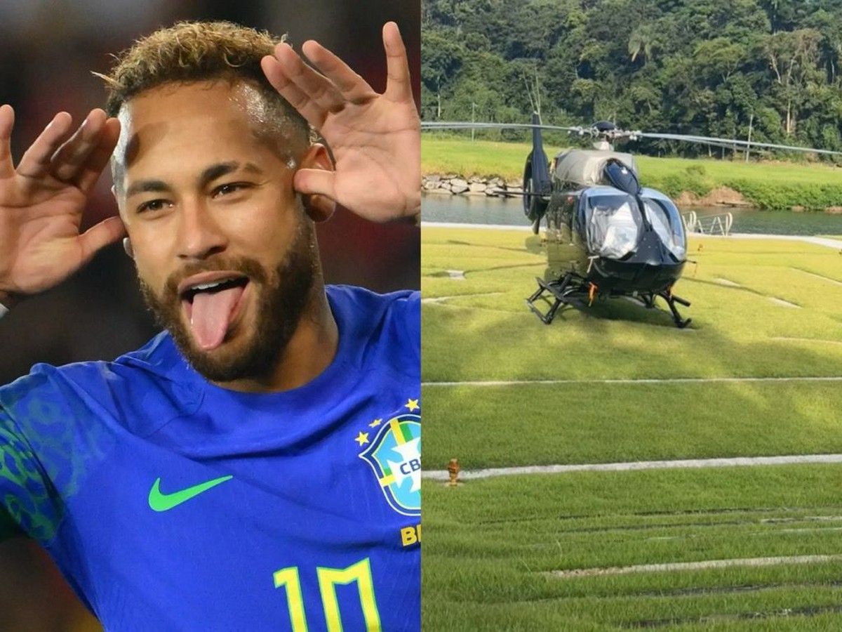 Neymar Jr. mostra helicóptero avaliado em R$ 8,4 milhões