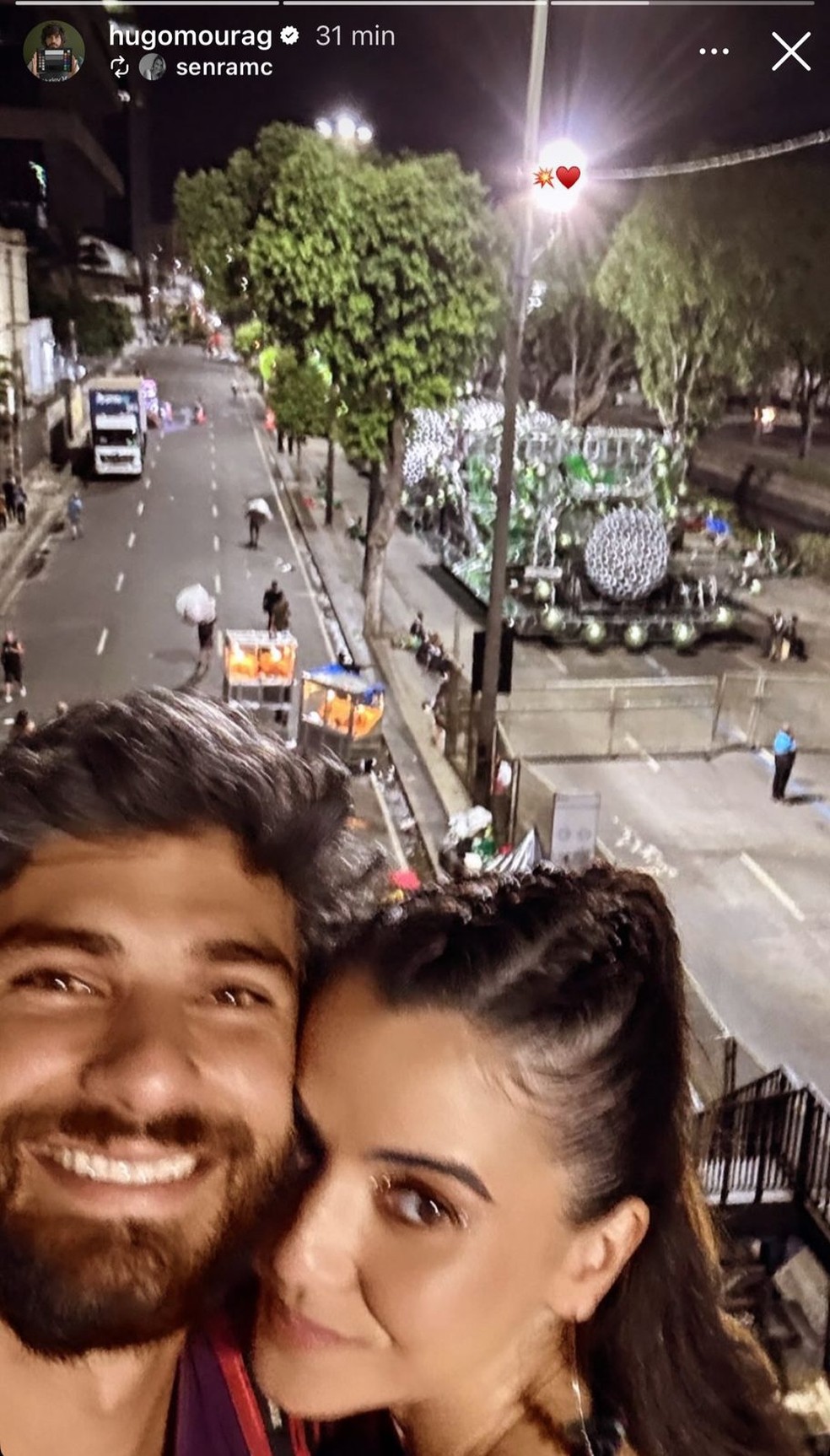 Hugo Moura faz homenagem de aniversário para a namorada, Maria Clara Senra