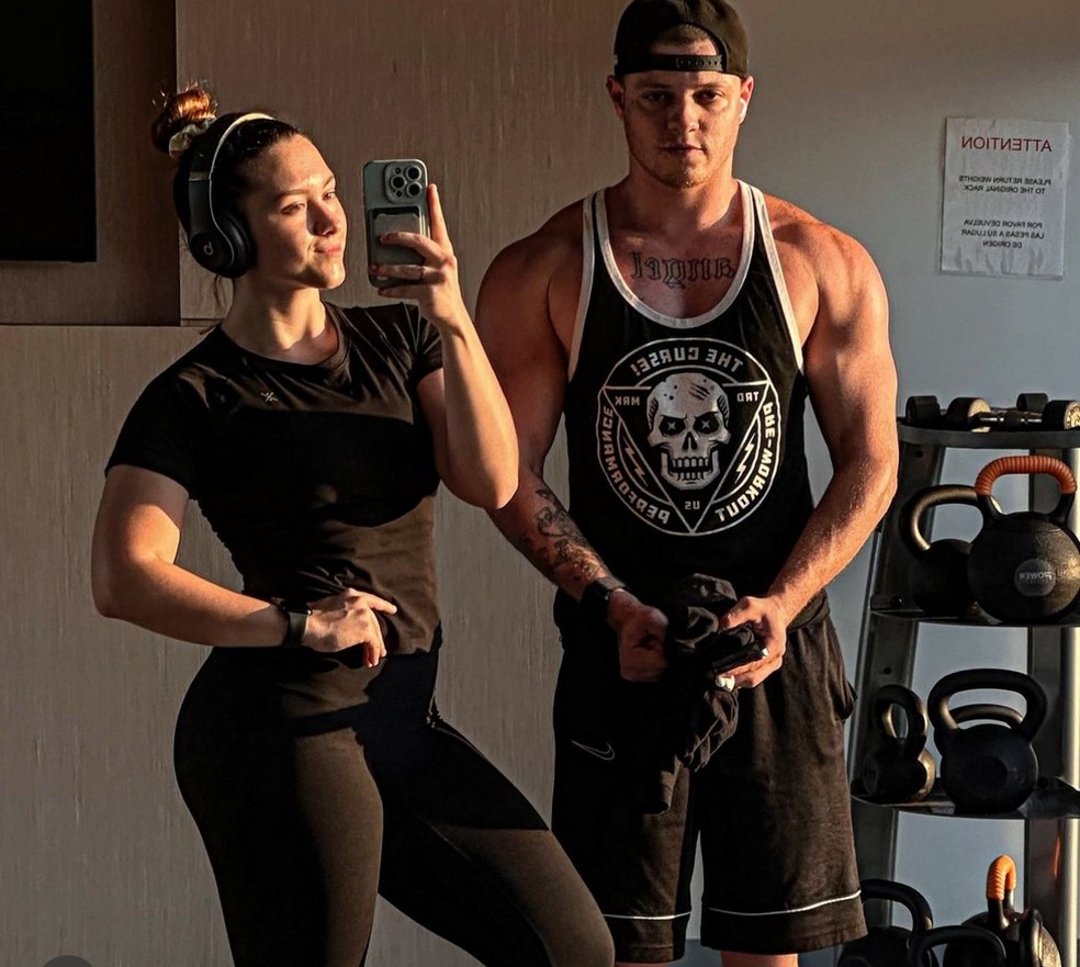 Sofia Liberato e Gabriel Gravino exibem resultados de rotina fitness ...