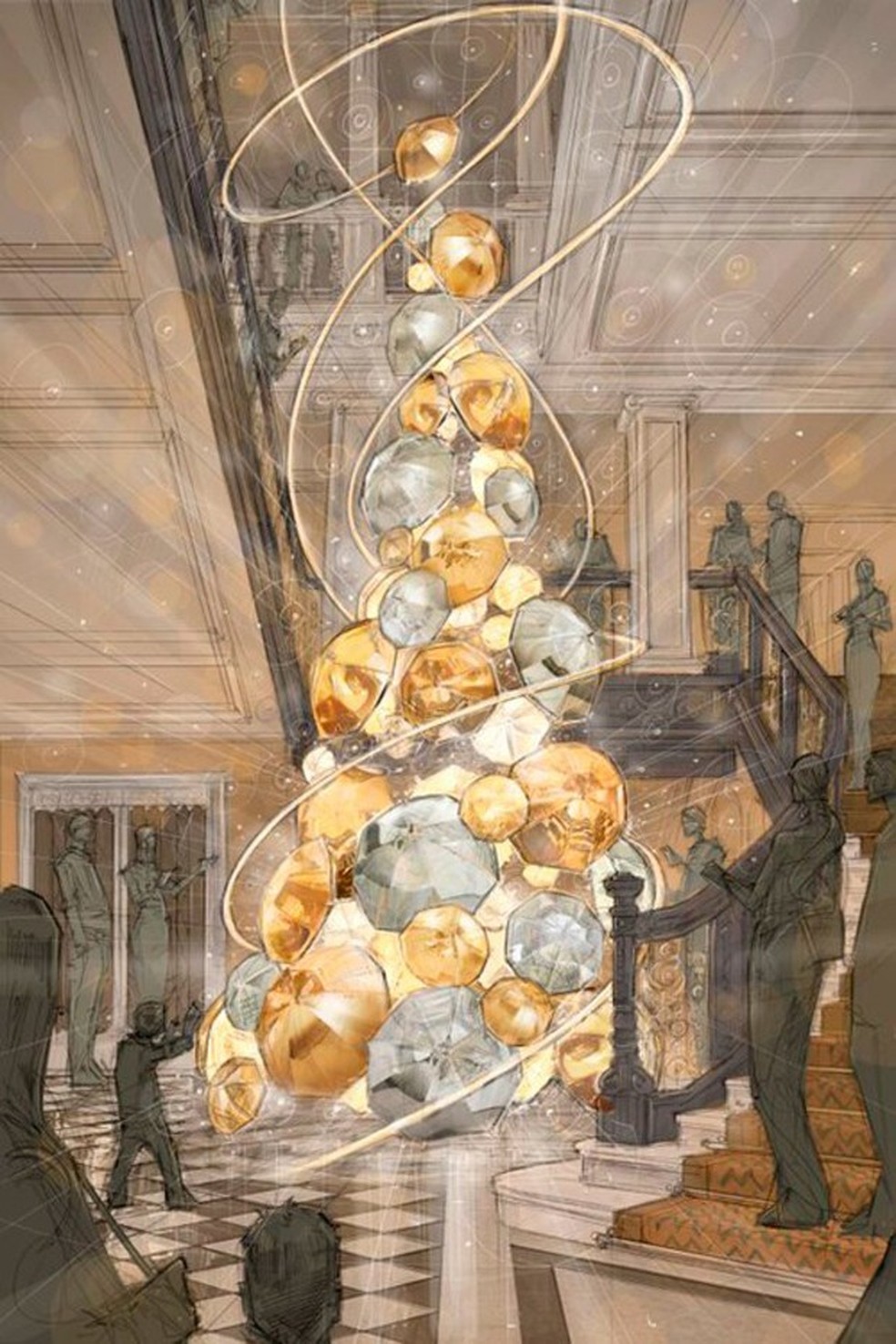 Christopher Bailey assina árvore de Natal do Claridge's, em Londres