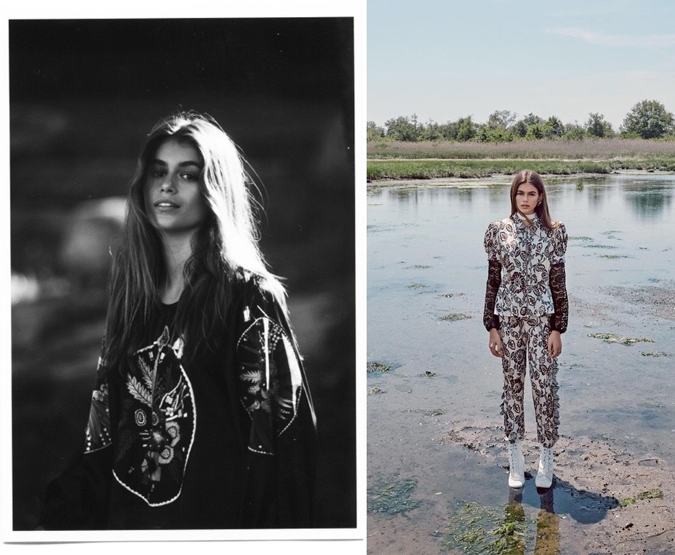 Filha de Cindy Crawford, Kaia Gerber dá os primeiros passos como modelo