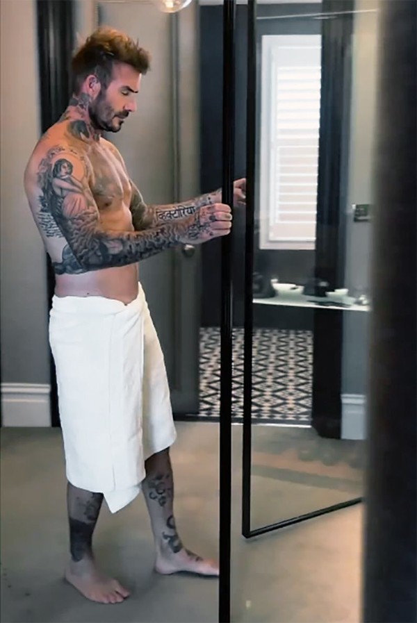 David Beckham impressiona ao revelar número de tatuagens pelo corpo