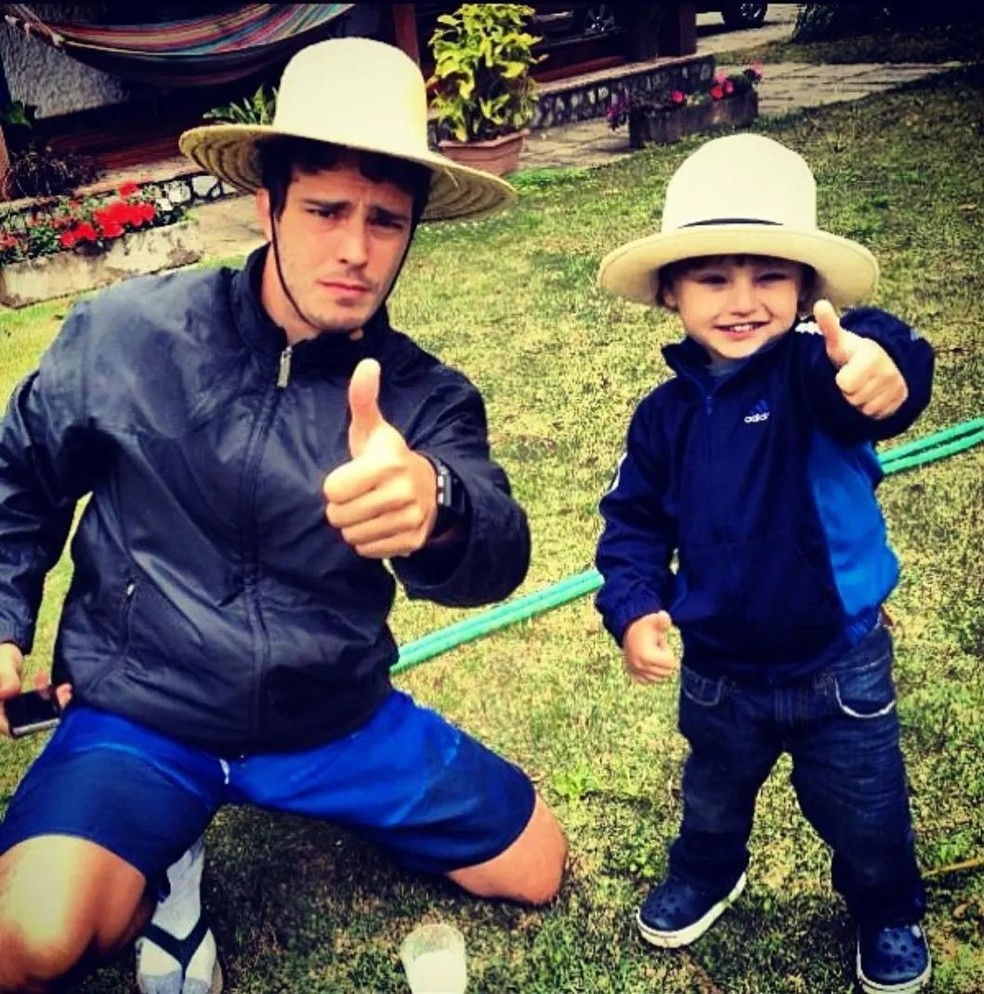 Thiago Rodrigues posta homenagem de aniversário para o filho Gabriel ...
