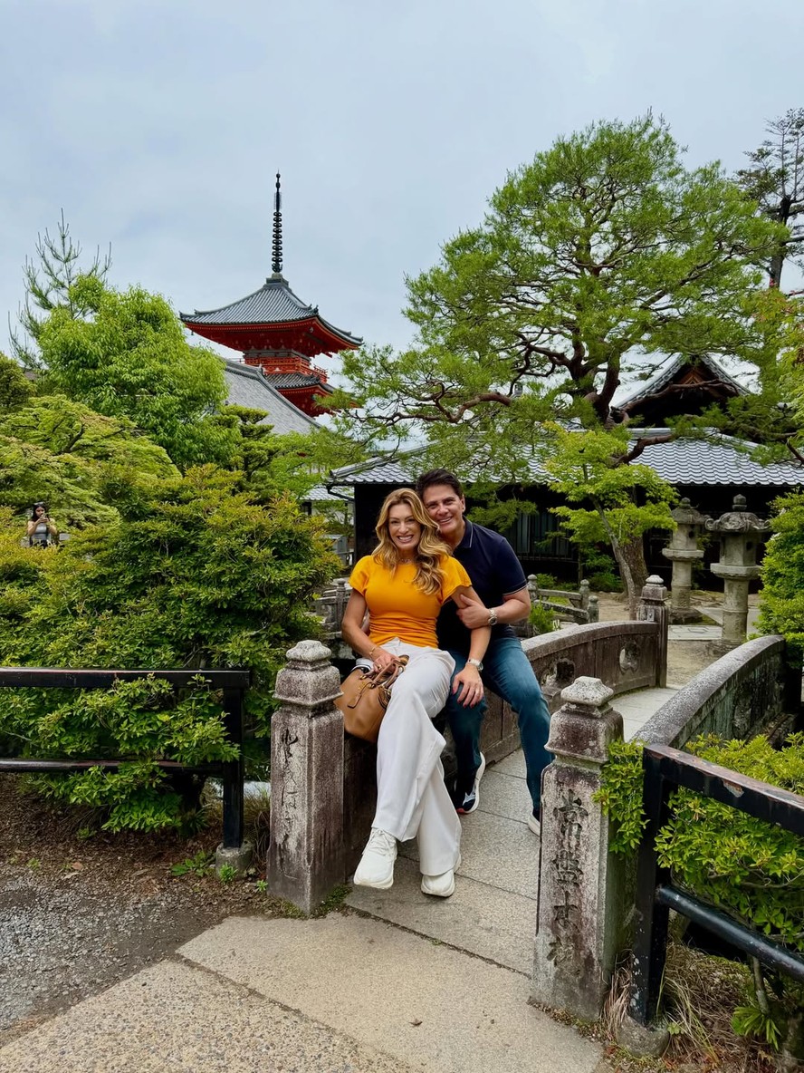 Elaine Mickely mostra detalhes de viagem ao Japão com Cesar Filho: 'nos ...