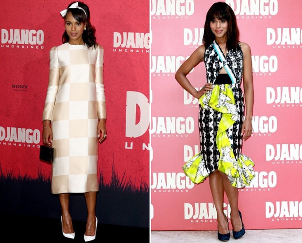 Kerry Washington é a primeira estrela de destaque do red carpet de 2013