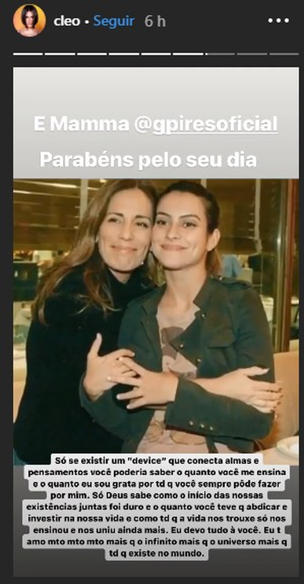 Gloria Pires ganha homenagem das filhas, Cleo, Antônia e Ana Morais