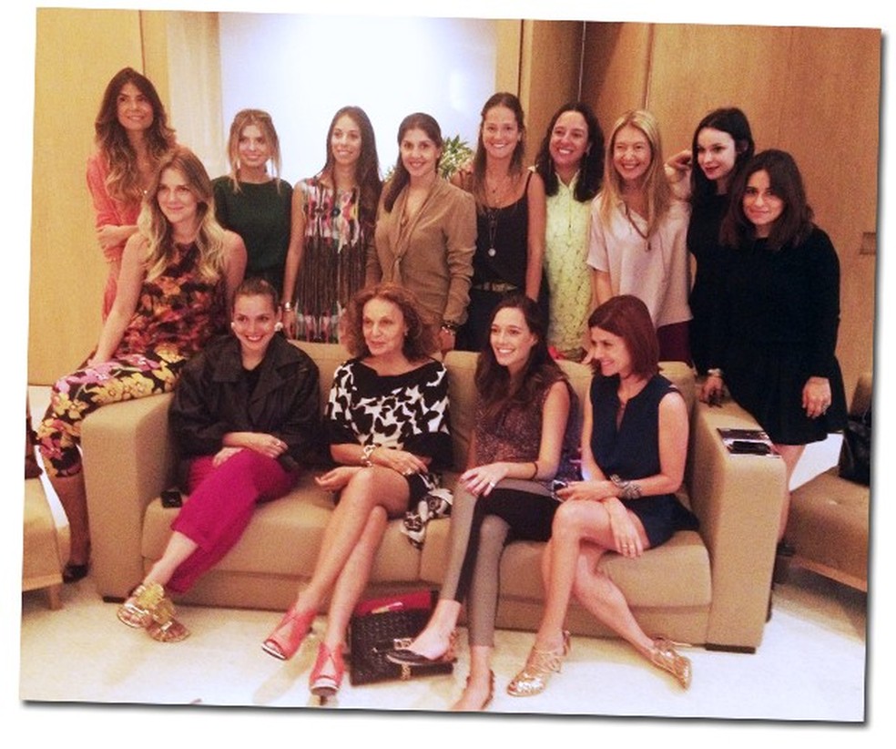 Diane von Furstenberg e Vogue Brasil em petit comité no JK Iguatemi