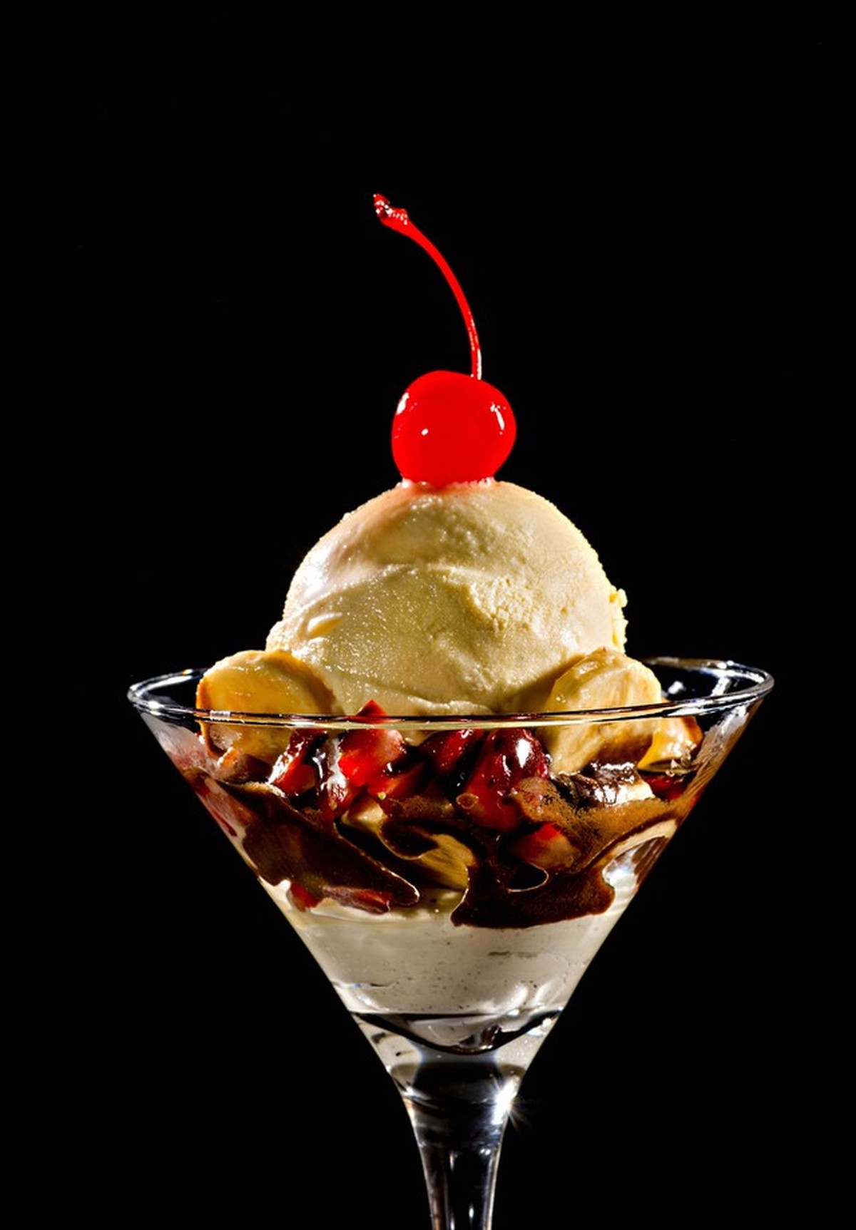 Receita do banana split perfeito