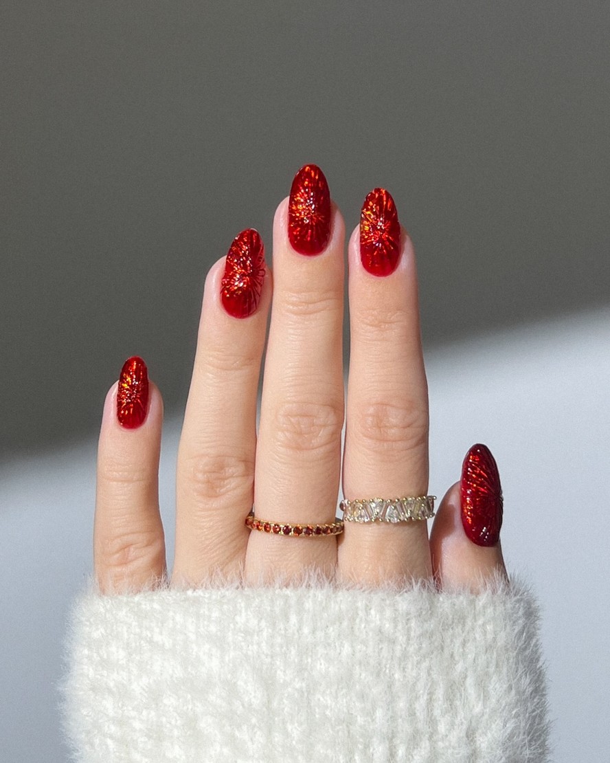 Unhas decoradas para o Natal: 40 inspirações de nail arts para celebrar ...