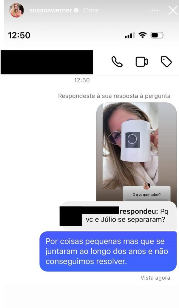 Susana Werner abre o jogo sobre fim do casamento com Júlio César e fala ...