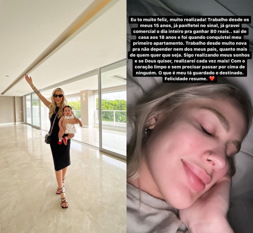 Karoline Lima celebra novo lar e diz que nunca dependeu de ninguém