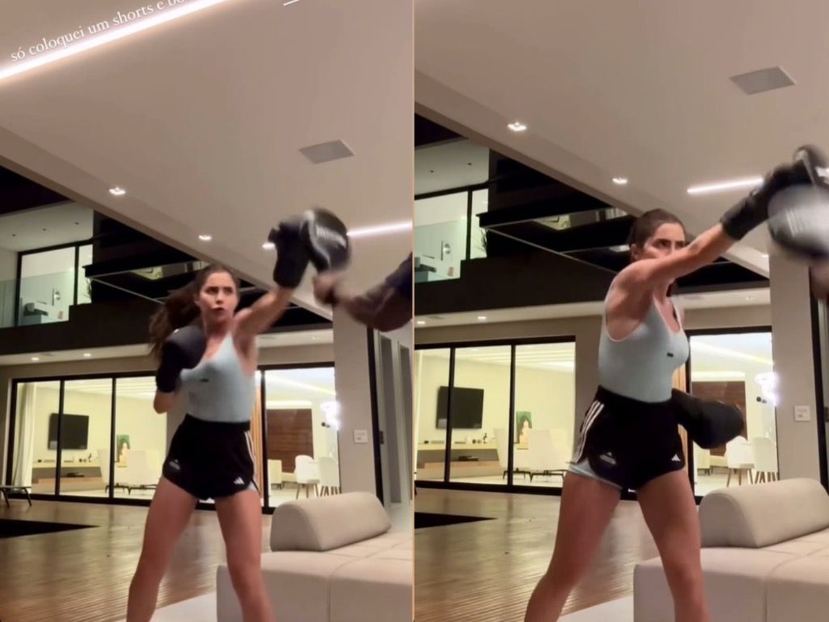 Jade Picon faz treino de boxe em mansão luxuosa