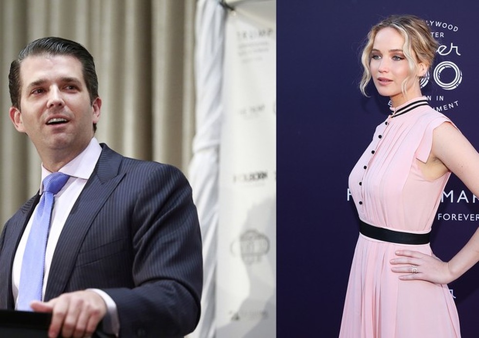 Donald Trump Jr. não perdoa declaração de Jennifer Lawrence