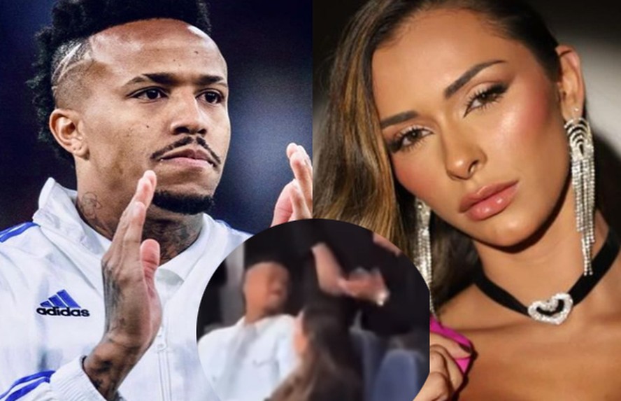 Vídeo mostra Éder Militão com Tainá Castro durante jogo em estádio de ...