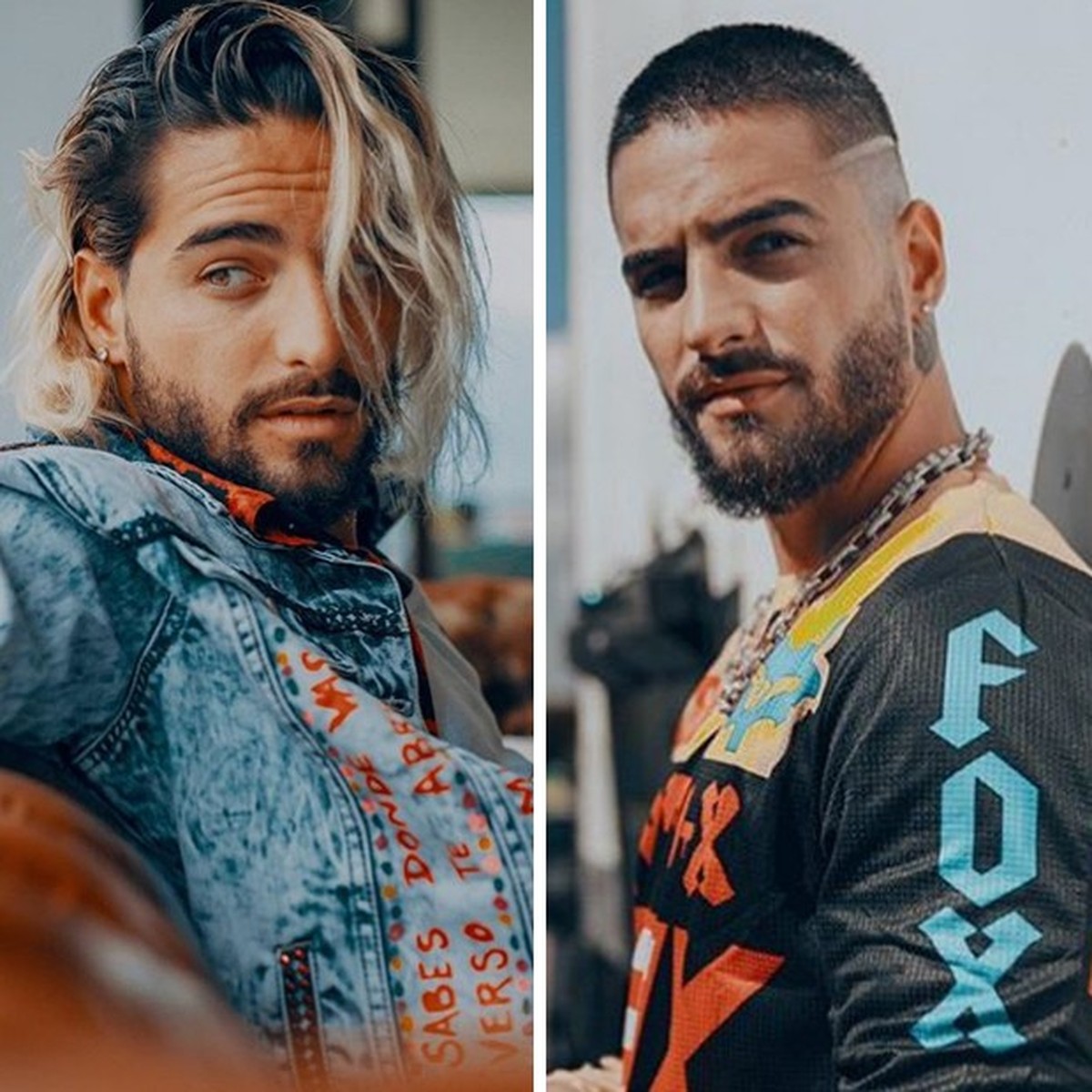 Maluma se despede dos longos fios loiros após visitar Hospital do ...
