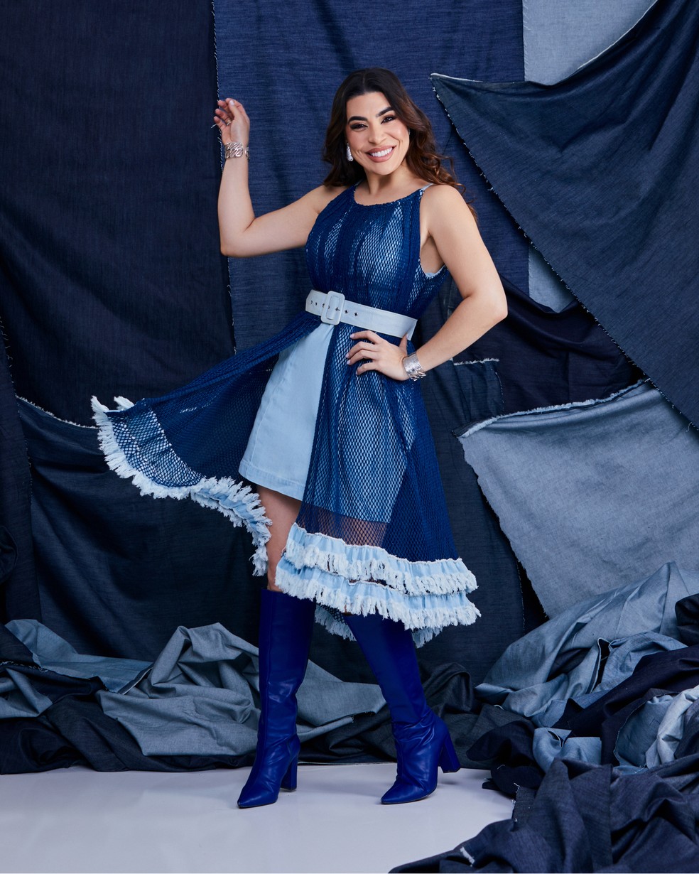 Naiara Azevedo aposta em looks confeccionados em jeans sustentável para ...