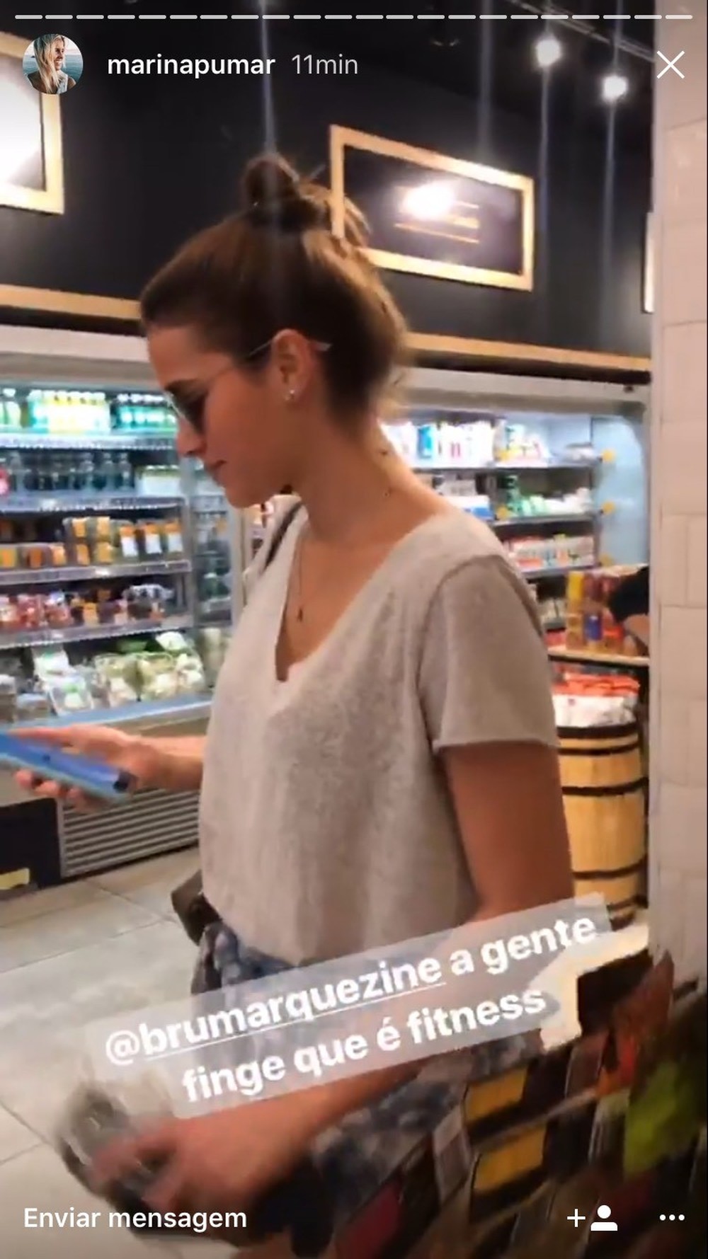 Bruna Marquezine e Marina Pumar se encontram no RJ