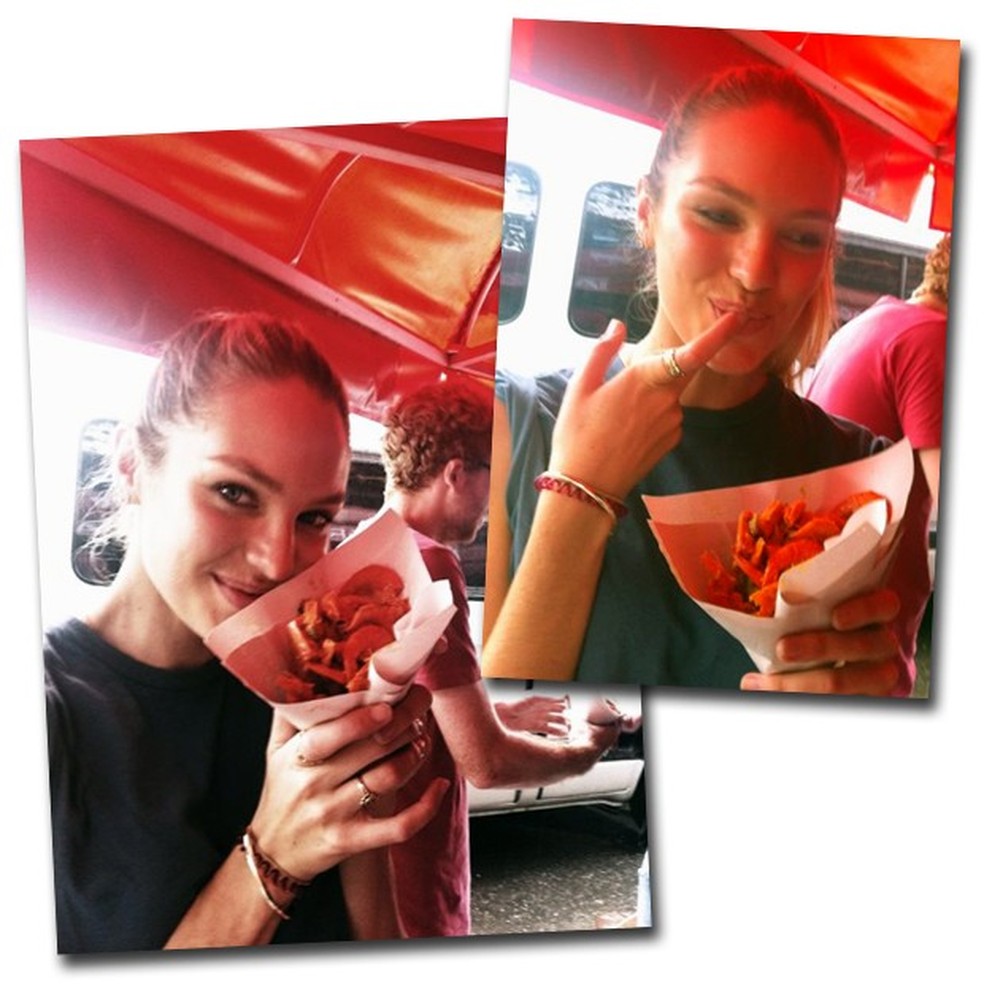 Em passagem por Salvador, Candice ataca um acarajé e confessa que seu ...