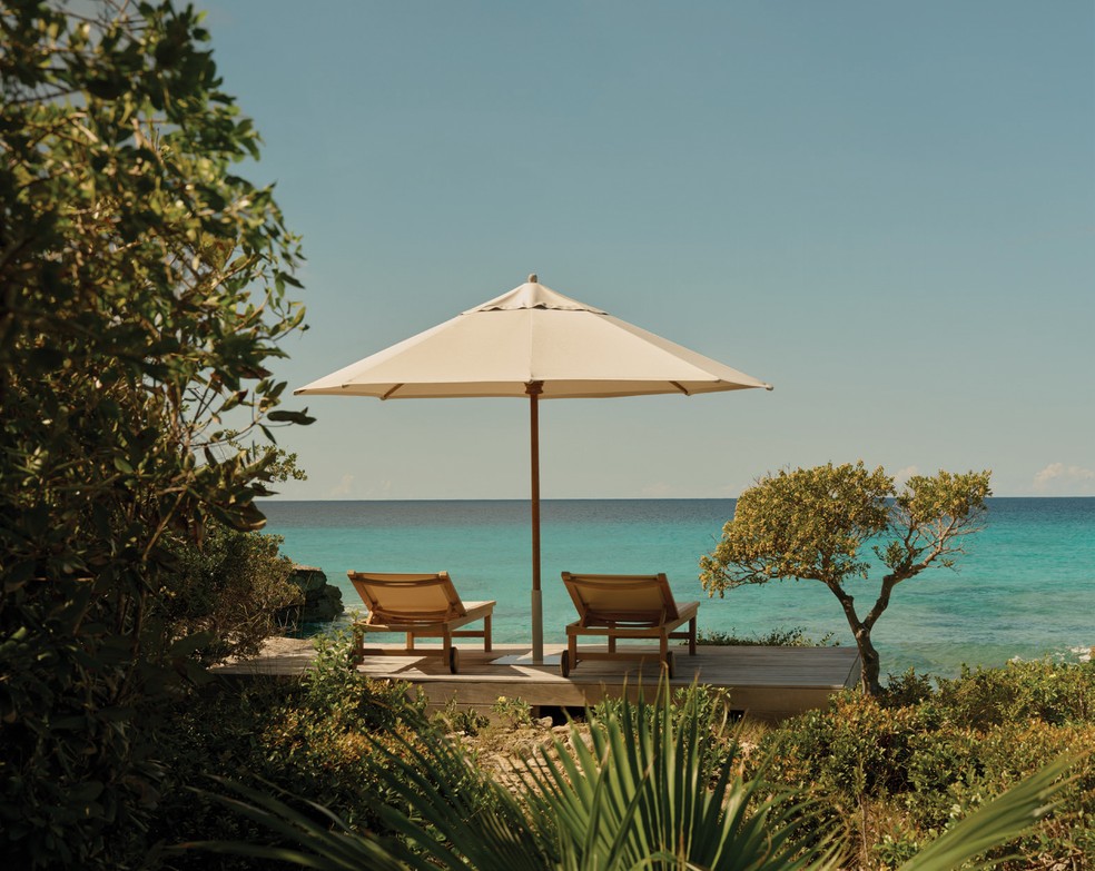 Nos hospedamos no Amanyara, um dos resorts mais exclusivos do Caribe