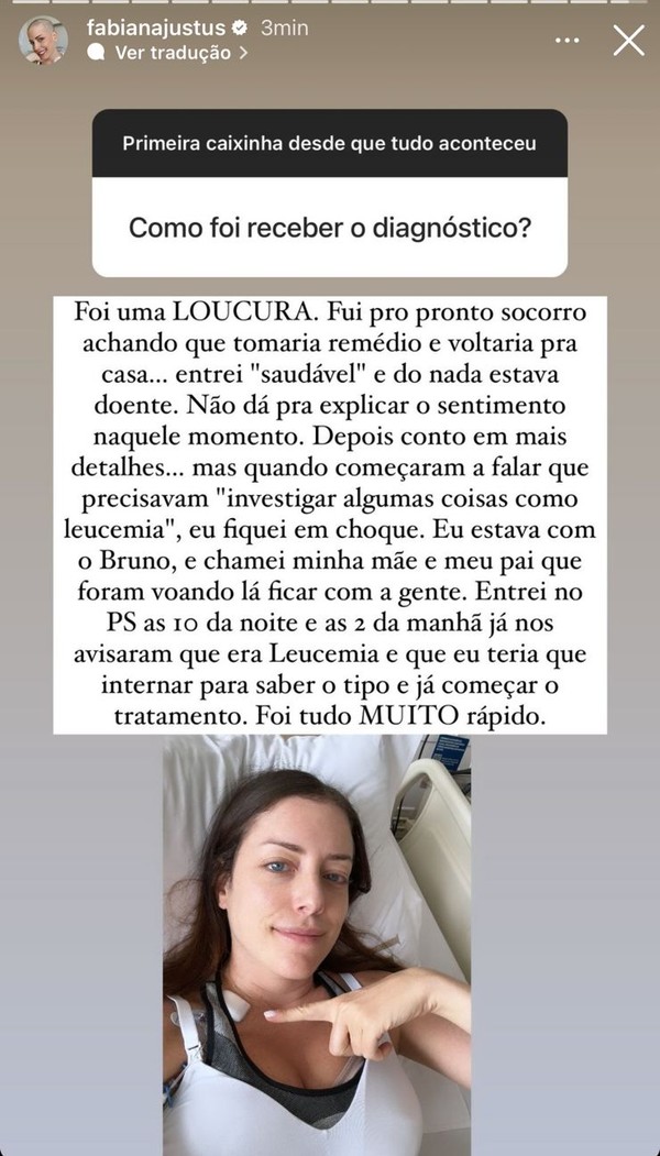 Fabiana Justus Relembra Reação Ao Receber Diagnóstico De Leucemia E