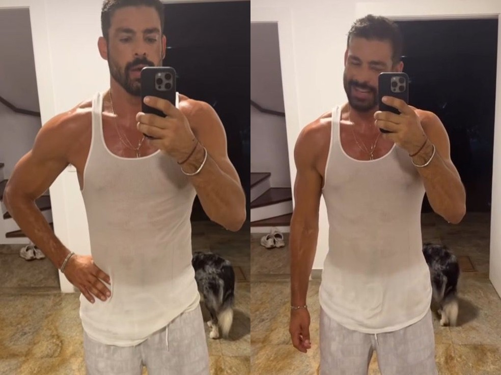 Cauã Reymond inicia o fim de semana com treino intenso