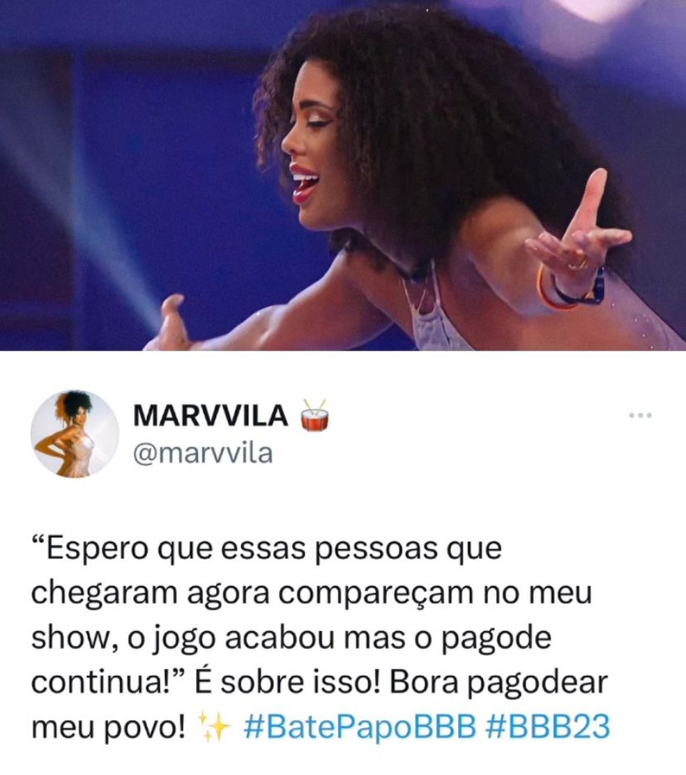 Marvvila revela maior desejo pós fama do BBB23: “Espero que compareçam ...