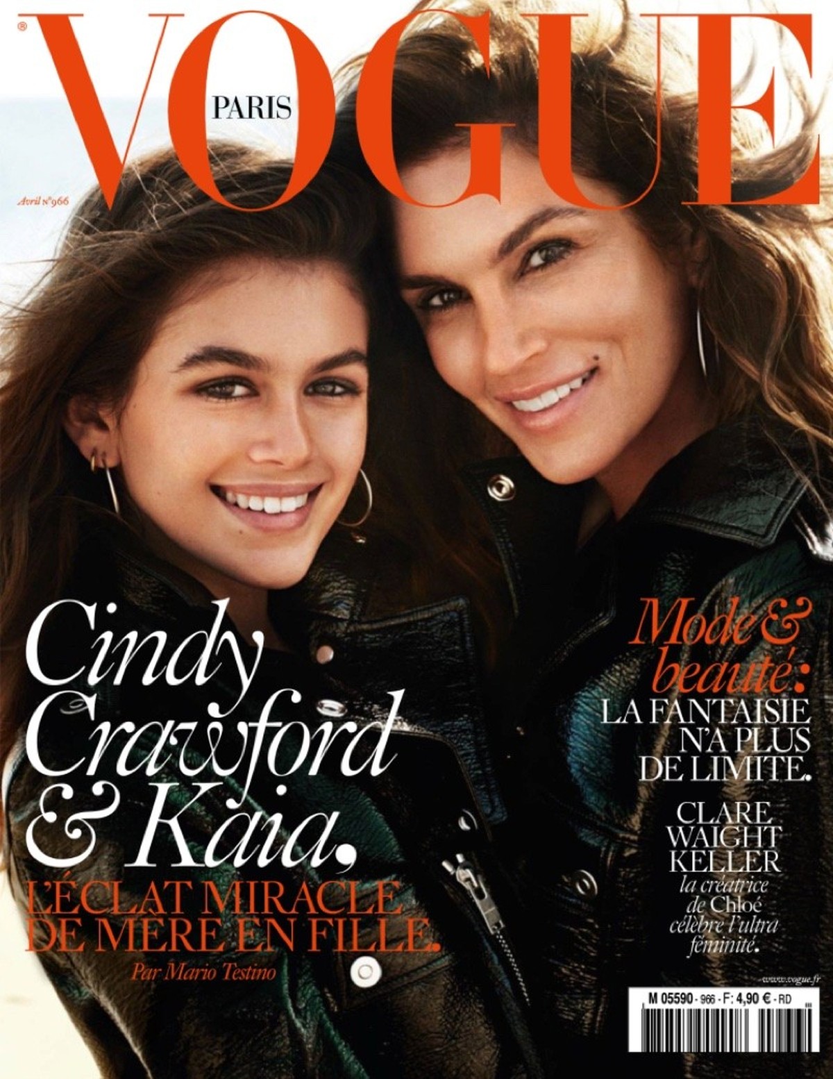 Filha de Cindy Crawford, Kaia Gerber dá os primeiros passos como modelo