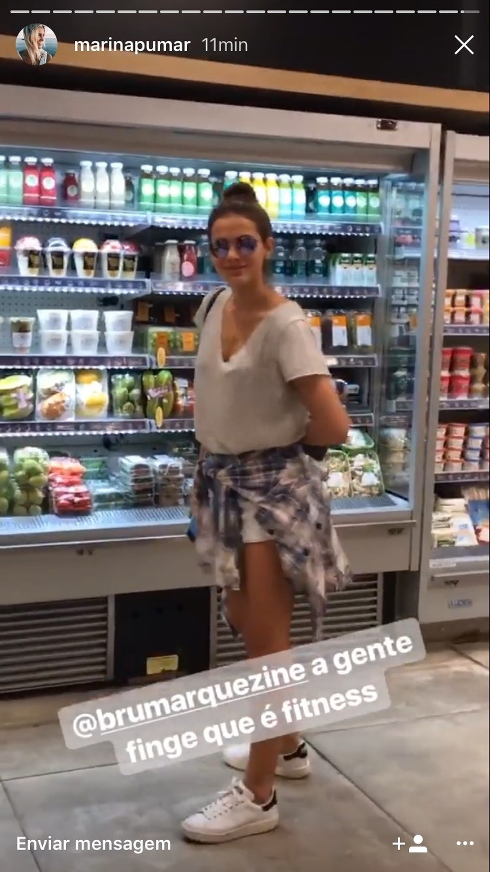 Bruna Marquezine e Marina Pumar se encontram no RJ