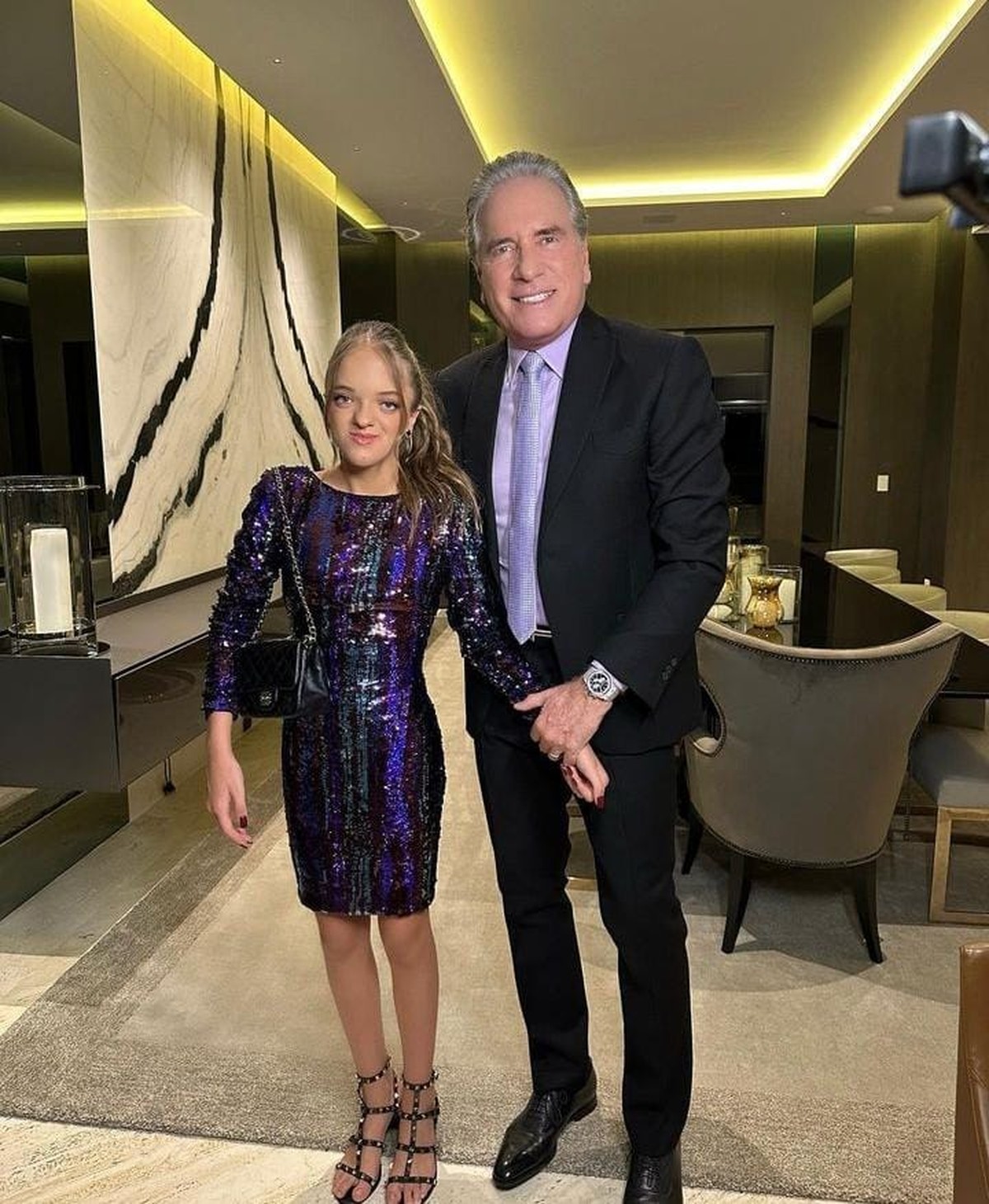 Roberto Justus se derrete pela filha, Rafa Justus