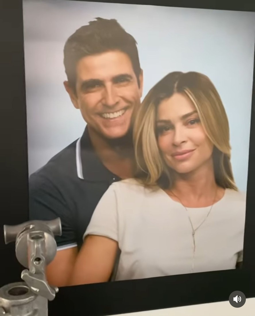 Reynaldo Gianecchini mostra bastidores de filme com Grazi Massafera