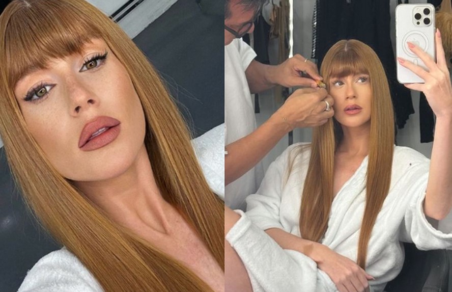 Marina Ruy Barbosa surge de franja e pede opinião de seguidores ...