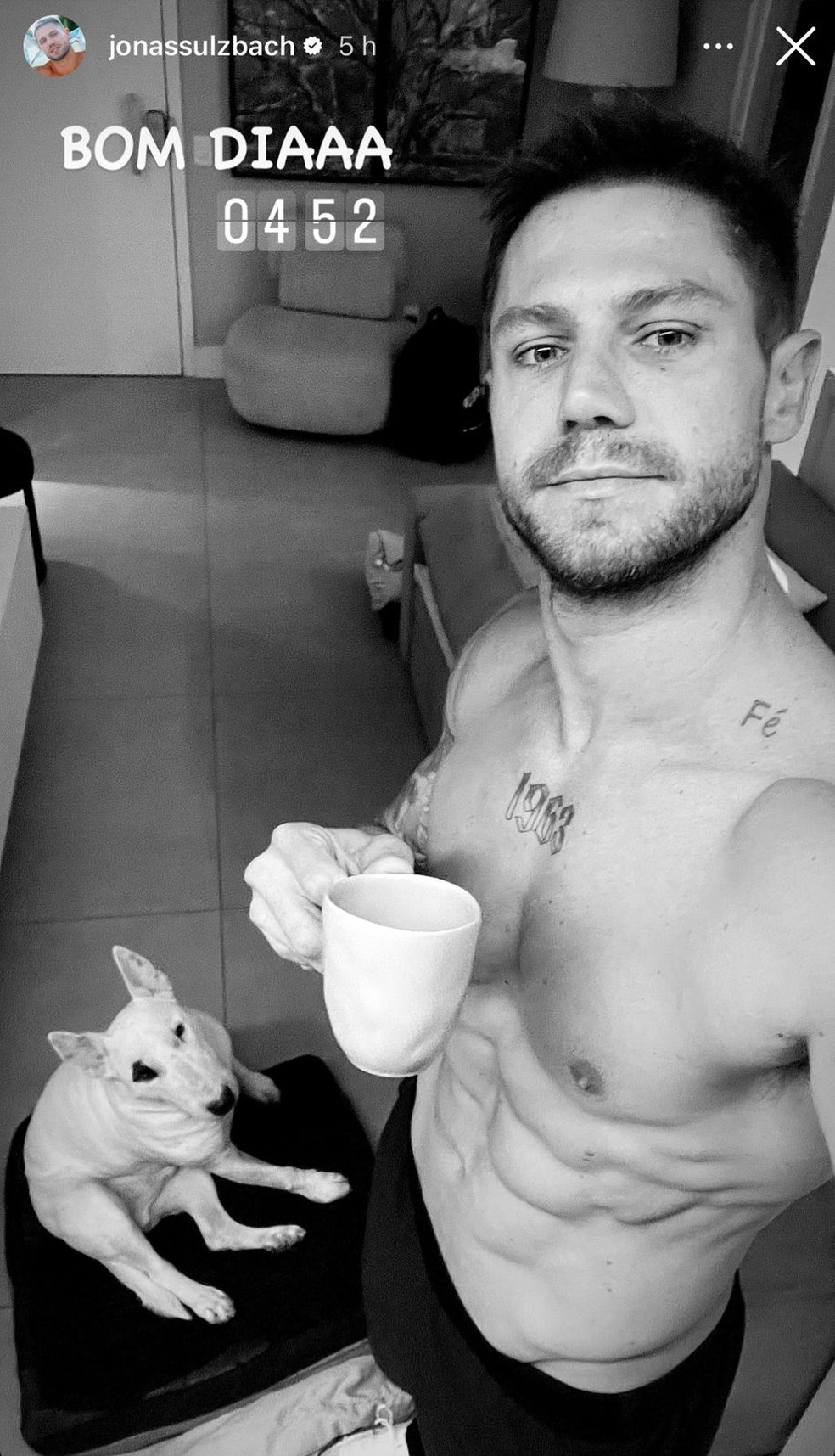 Jonas Sulzbach madruga para se exercitar