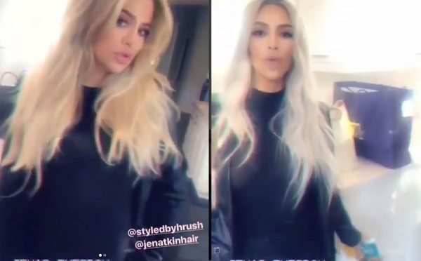 Kim e Khloe Kardashian aparecem quase idênticas em posts no Instagram