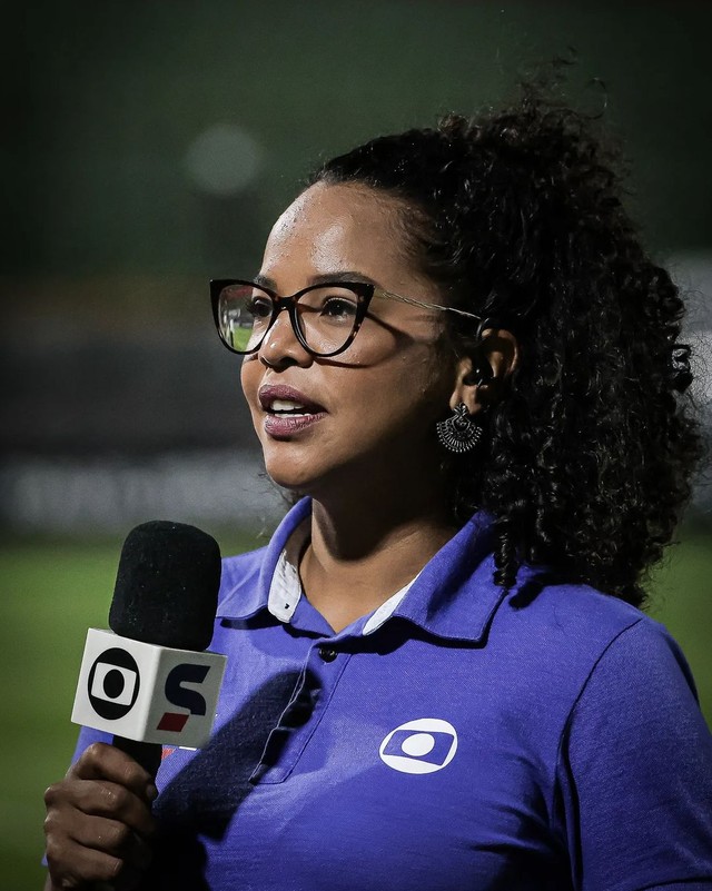 Denise Thomaz Bastos, do SporTV, celebra Dia do Repórter