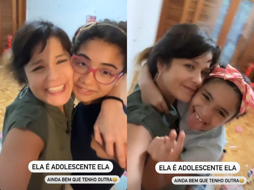 Samara Felippo exibe reencontro com as filhas