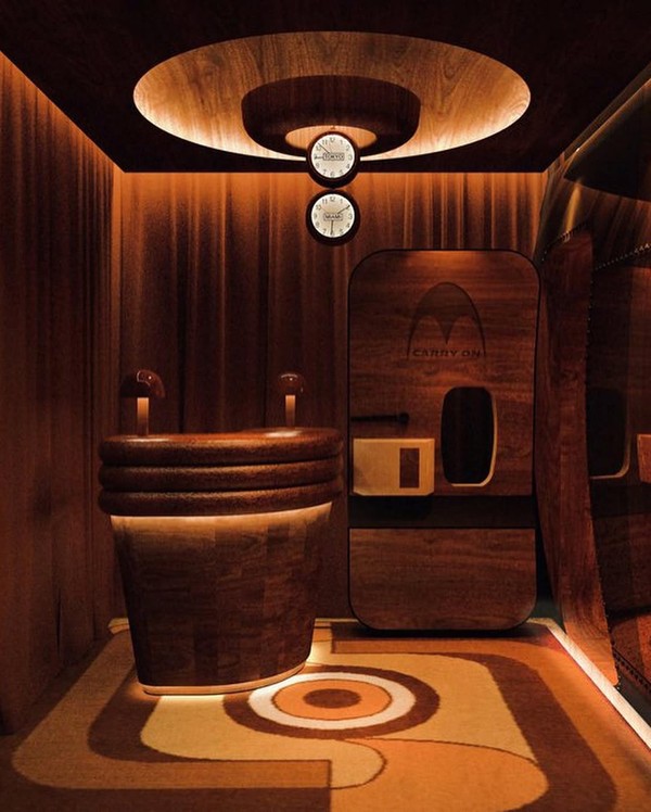 Conheça o Carry On, um bar norte-americano inspirado nos aviões dos anos 70