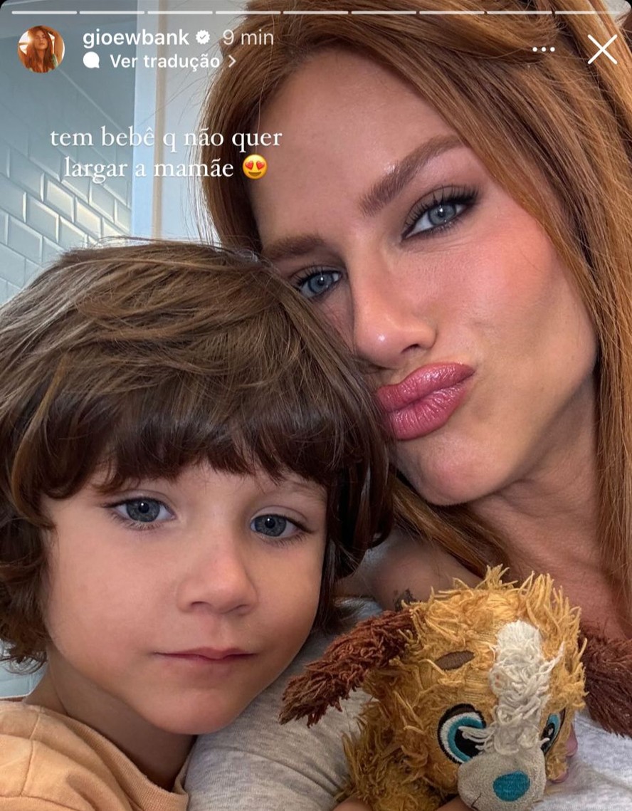 Giovanna Ewbank exibe momento fofo com o caçula, Zyan