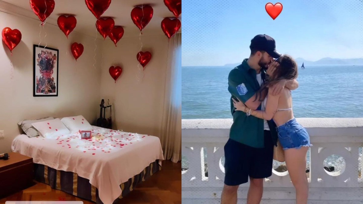 De volta ao Brasil, Ronald é recebido em clima de romance pela namorada