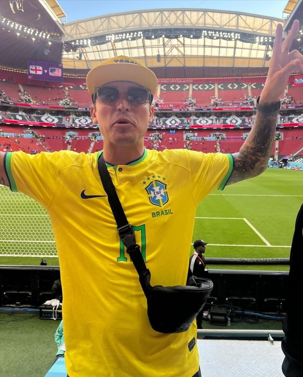 Felipe Prior realiza sonho e vai ao Catar assistir a Copa do Mundo