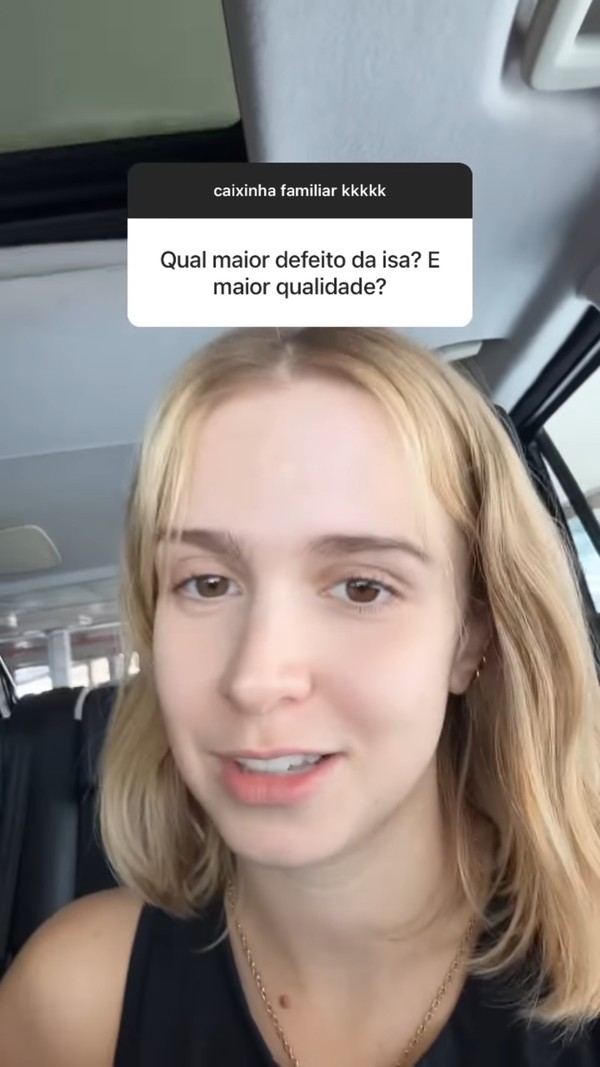Isa Scherer diverte internautas ao perguntar maior defeito e qualidade ...
