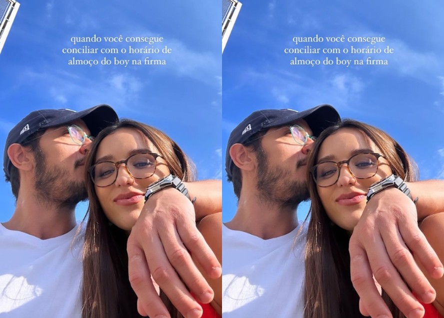 Rafa Kalimann posa ao lado de novo namorado Allan Souza Lima