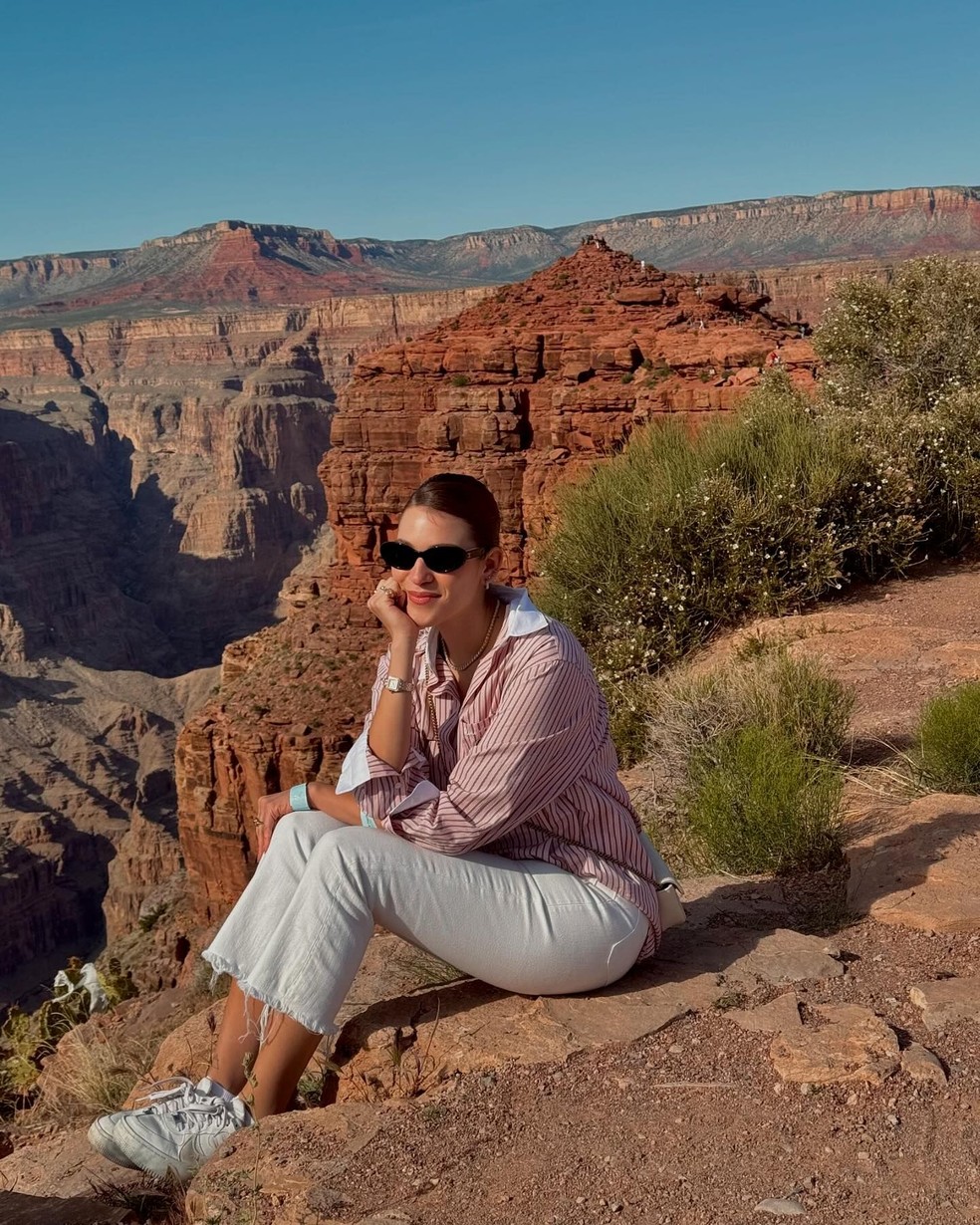 Ana Clara abre álbum de fotos de viagem ao Grand Canyon