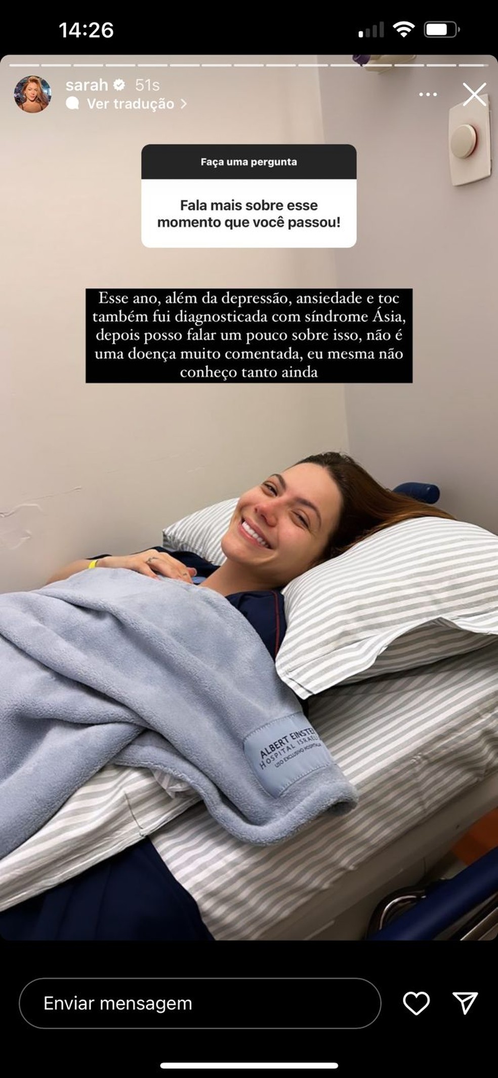 Sarah Poncio fala sobre depressão profunda: 'Meu cabelo caiu todo e ...