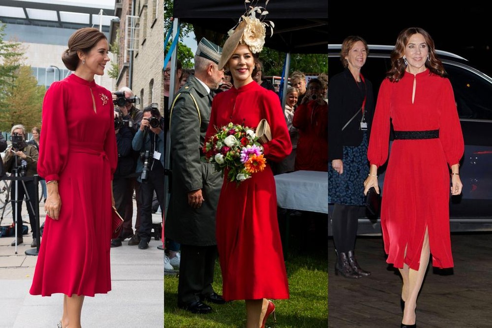Todas as vezes que Mary, rainha da Dinamarca, repetiu um look