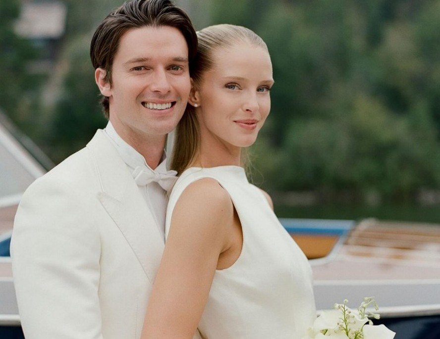 Patrick Schwarzenegger exibe registros inéditos de casamento com Abby ...