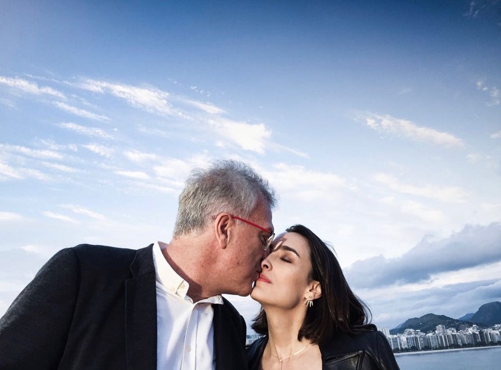 Maria Prata se declara para Pedro Bial: 'Maior sorte que tive na vida'