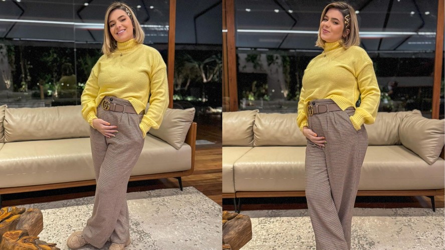 Viih Tube exibe evolução da segunda gestação em novos cliques: 'Meu Ravi'