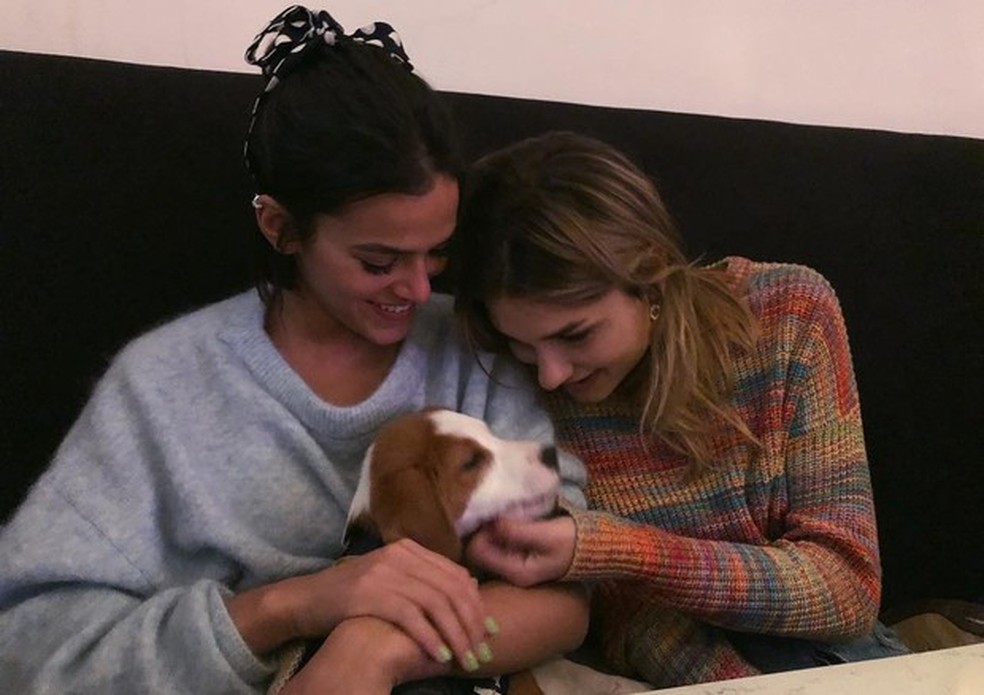 Bruna aparece em foto fofa com Sasha, Ju Jucá e Amêndoa