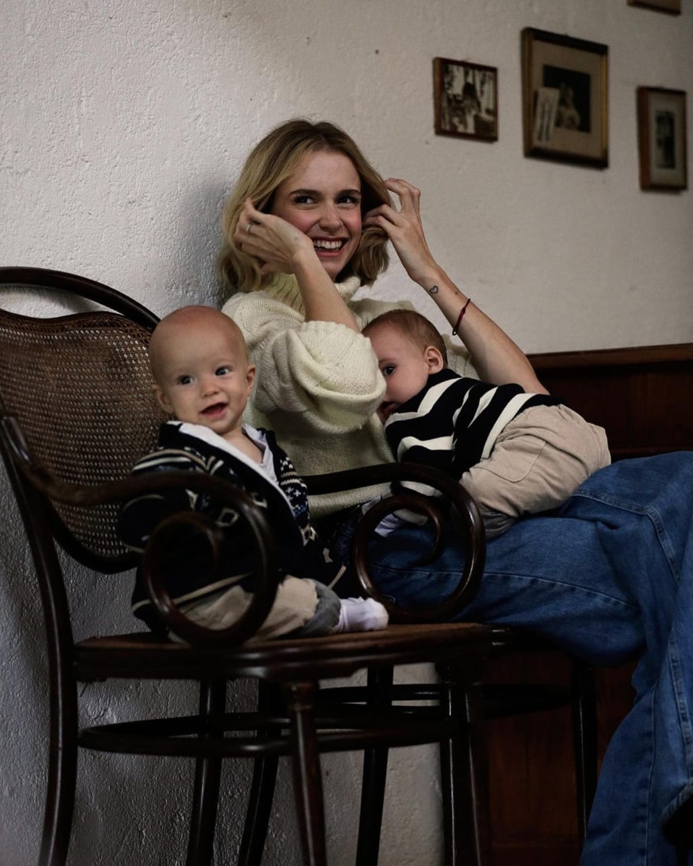 Isa Scherer exibe ensaio encantador com os filhos, Mel e Bento