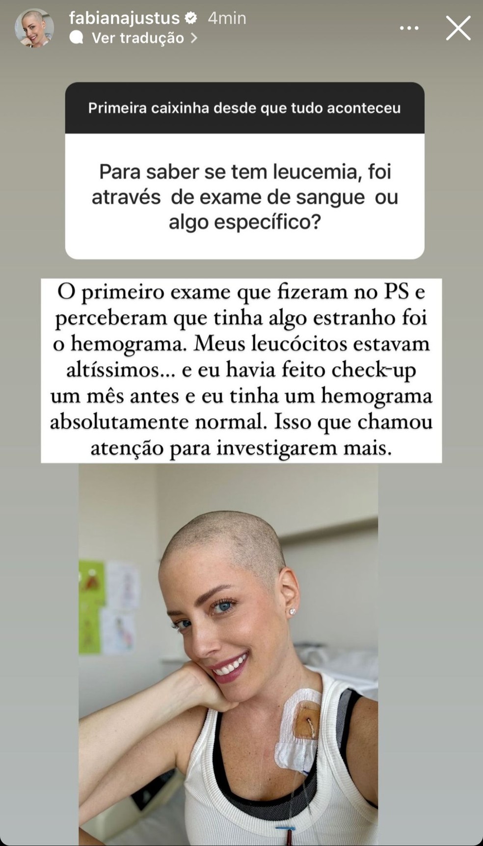 Fabiana Justus Relembra Reação Ao Receber Diagnóstico De Leucemia E